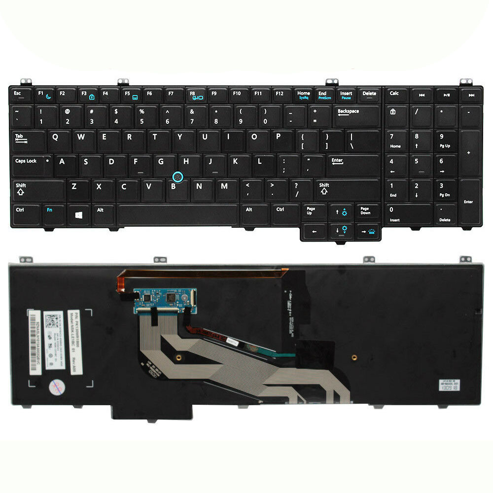 Клавиатура за лаптоп Dell Latitude E5540 Черна с Пойнтинг стик и ...